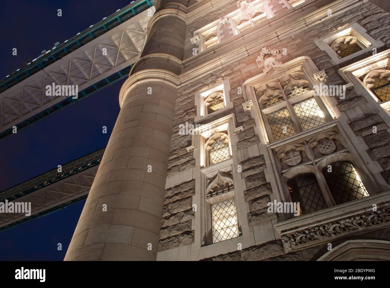 Dusk Night Twilight Tower Bridge Bascule Suspension Bridge, London, SE1 ...