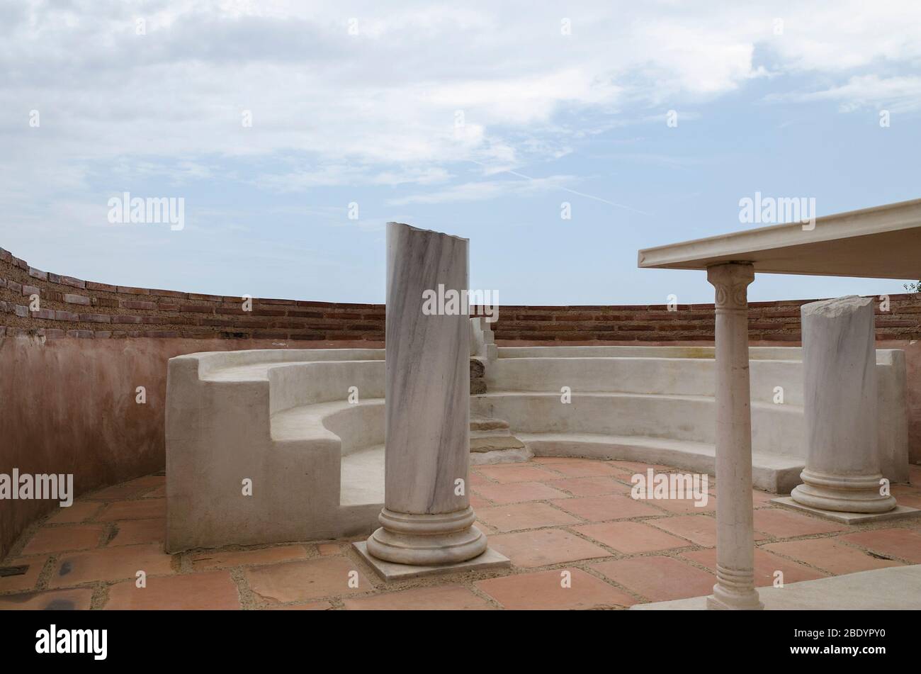 The ruins of a Basilica at the ancient Bulgarian city Byala Stock Photo ...