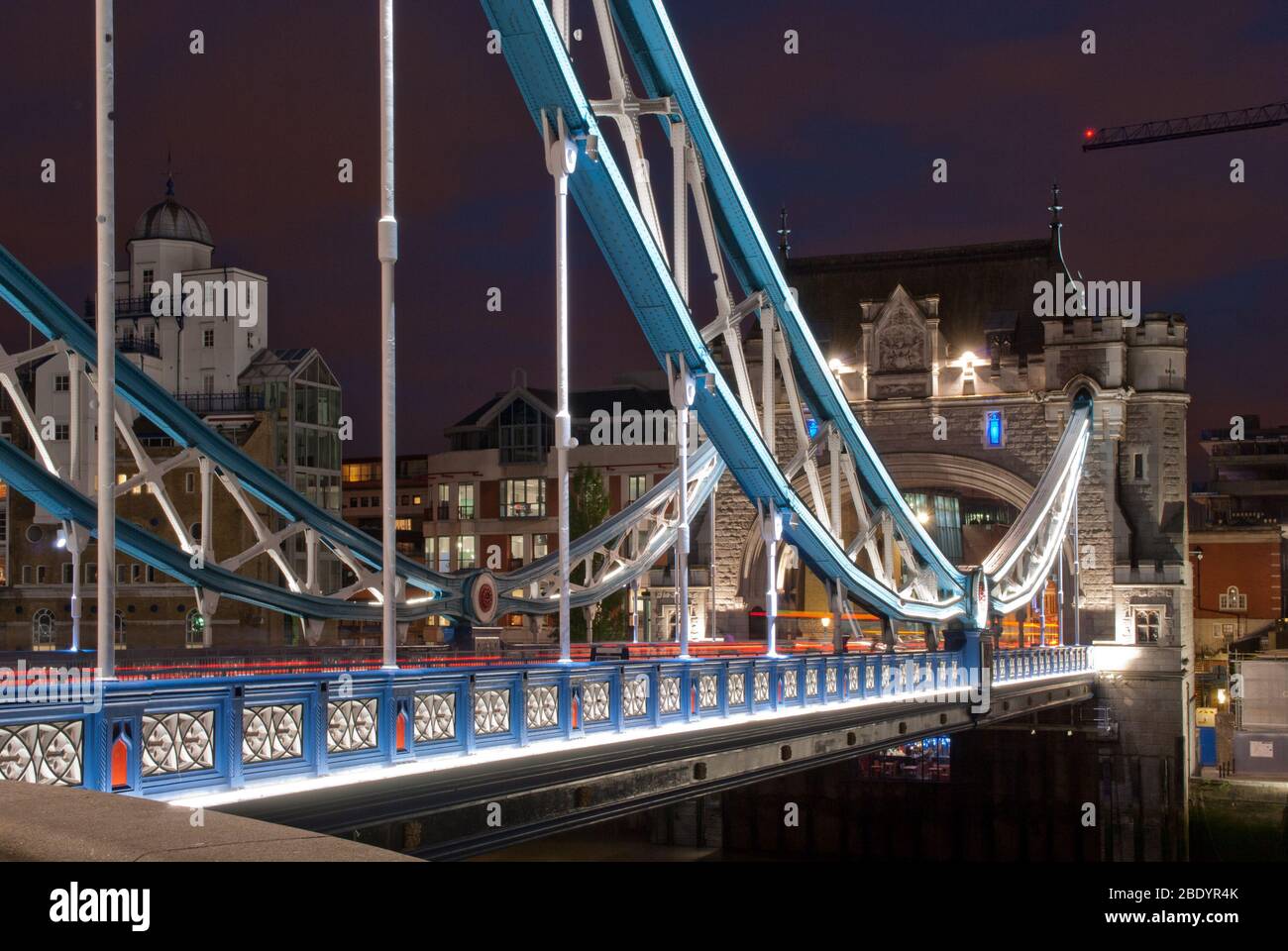 Dusk Night Twilight Tower Bridge Bascule Suspension Bridge, London, SE1 ...