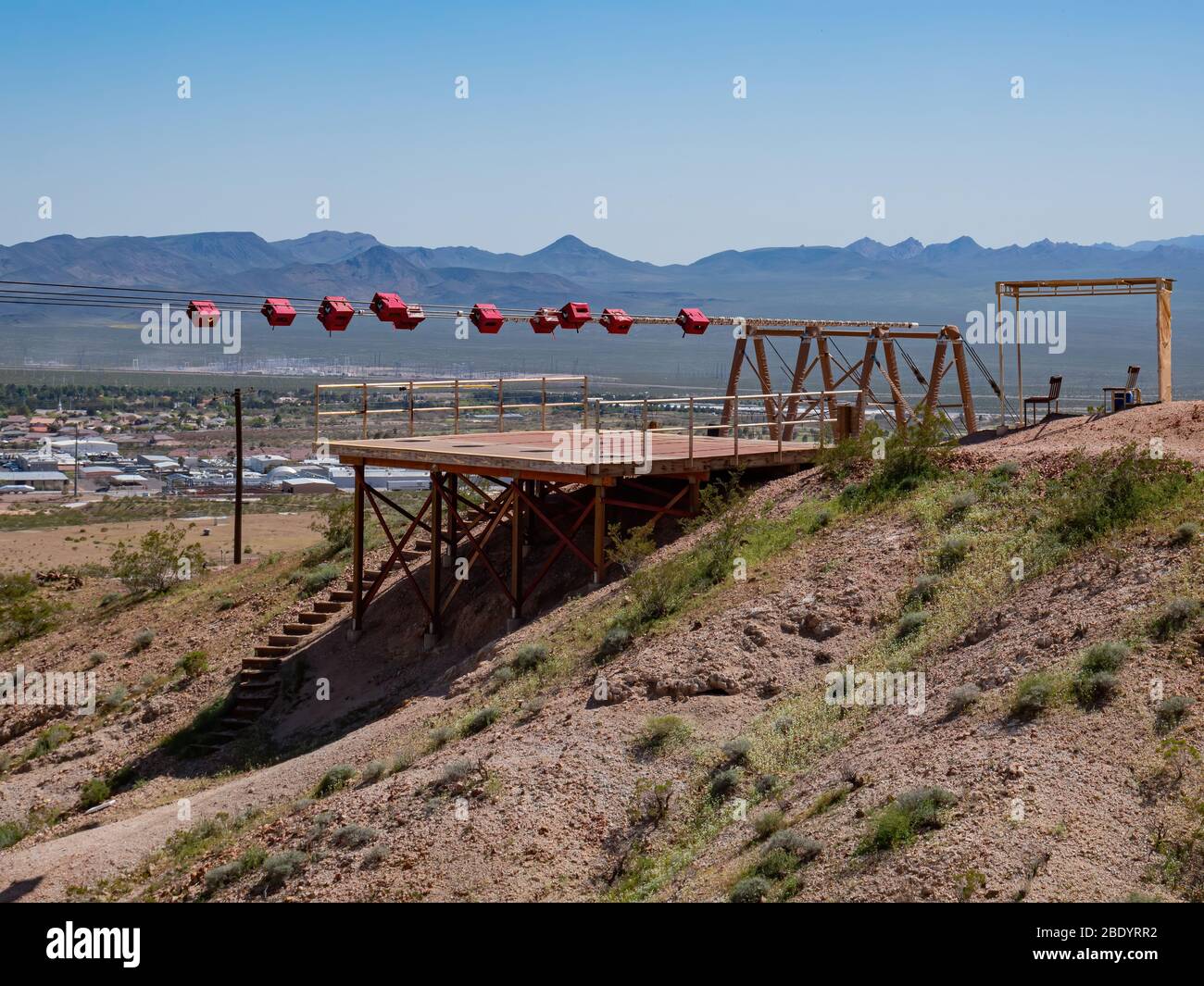Sunny view of the Flightlinez Bootleg Canyon at Boulder City, Nevada ...