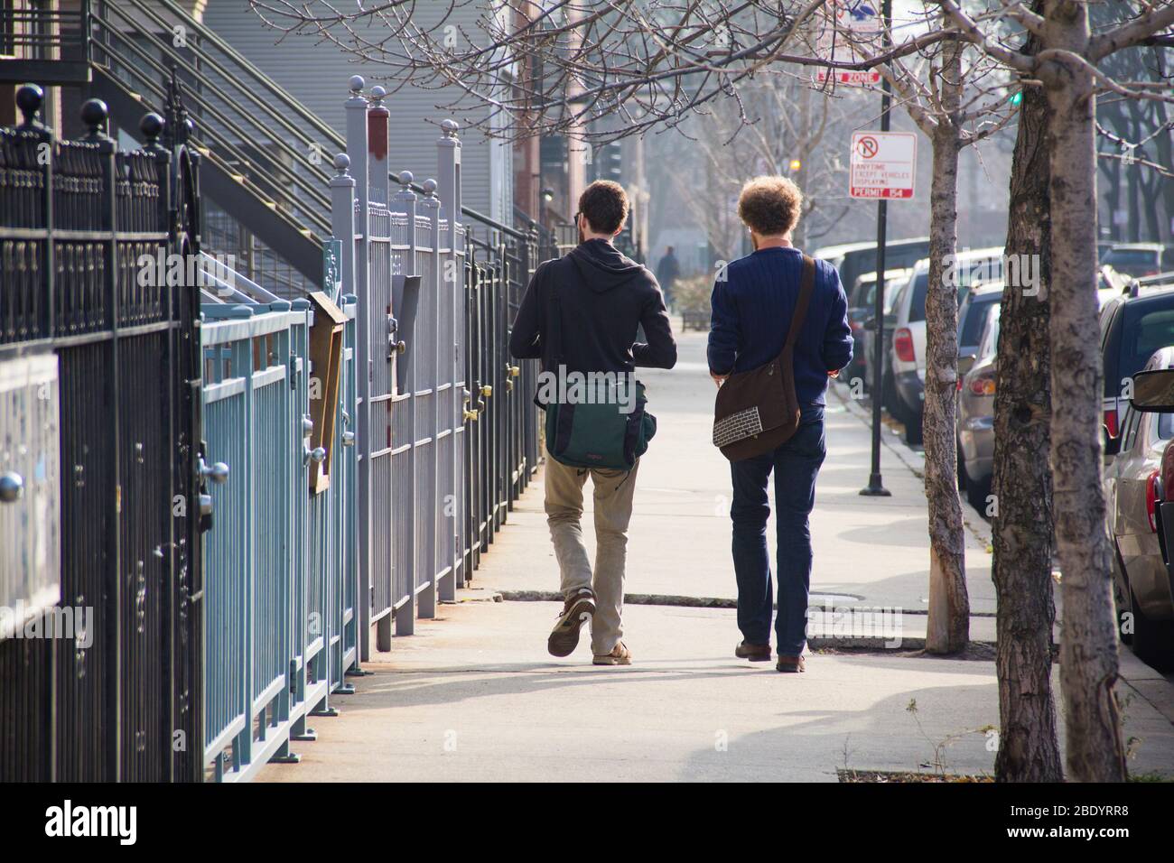 Chicago sidewalk hi-res stock photography and images - Alamy