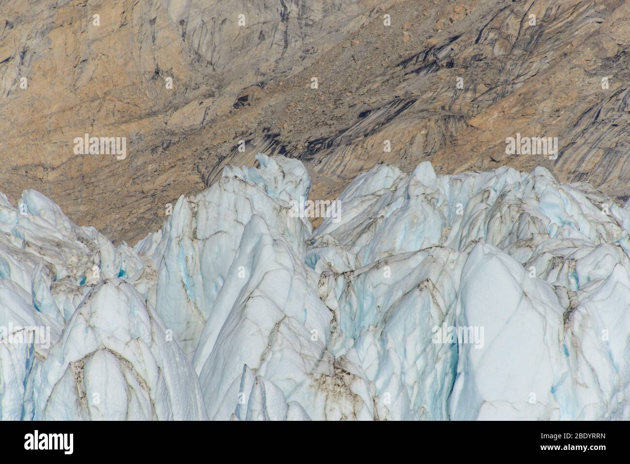 Greenland landscape with beautiful coloured rocks and iceberg Stock ...
