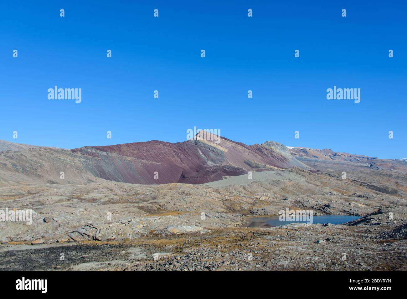 Greenland landscape with beautiful coloured rocks Stock Photo - Alamy