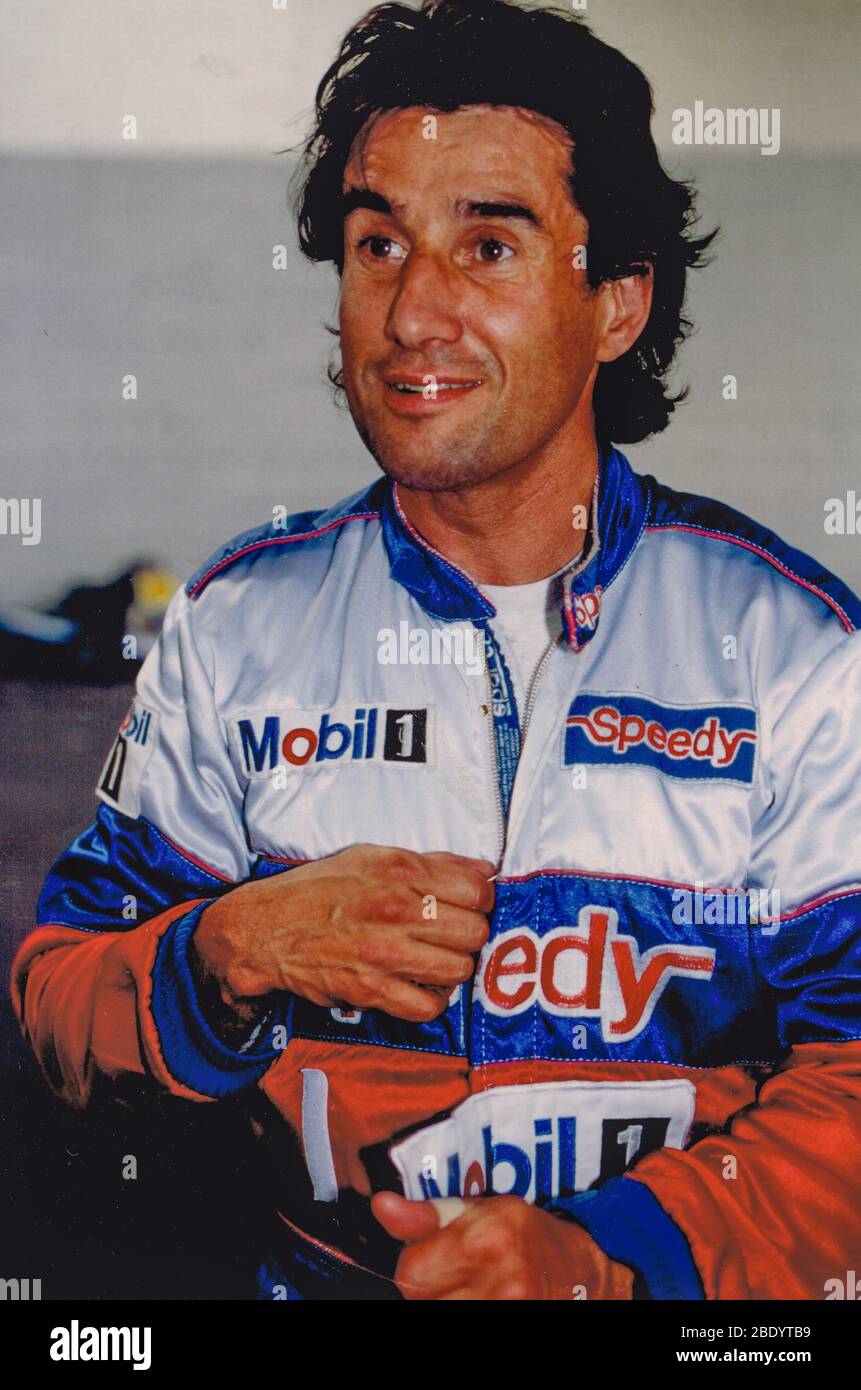 French motorbike racer Cyril Neveu, Lyon, 1995, France Stock Photo - Alamy