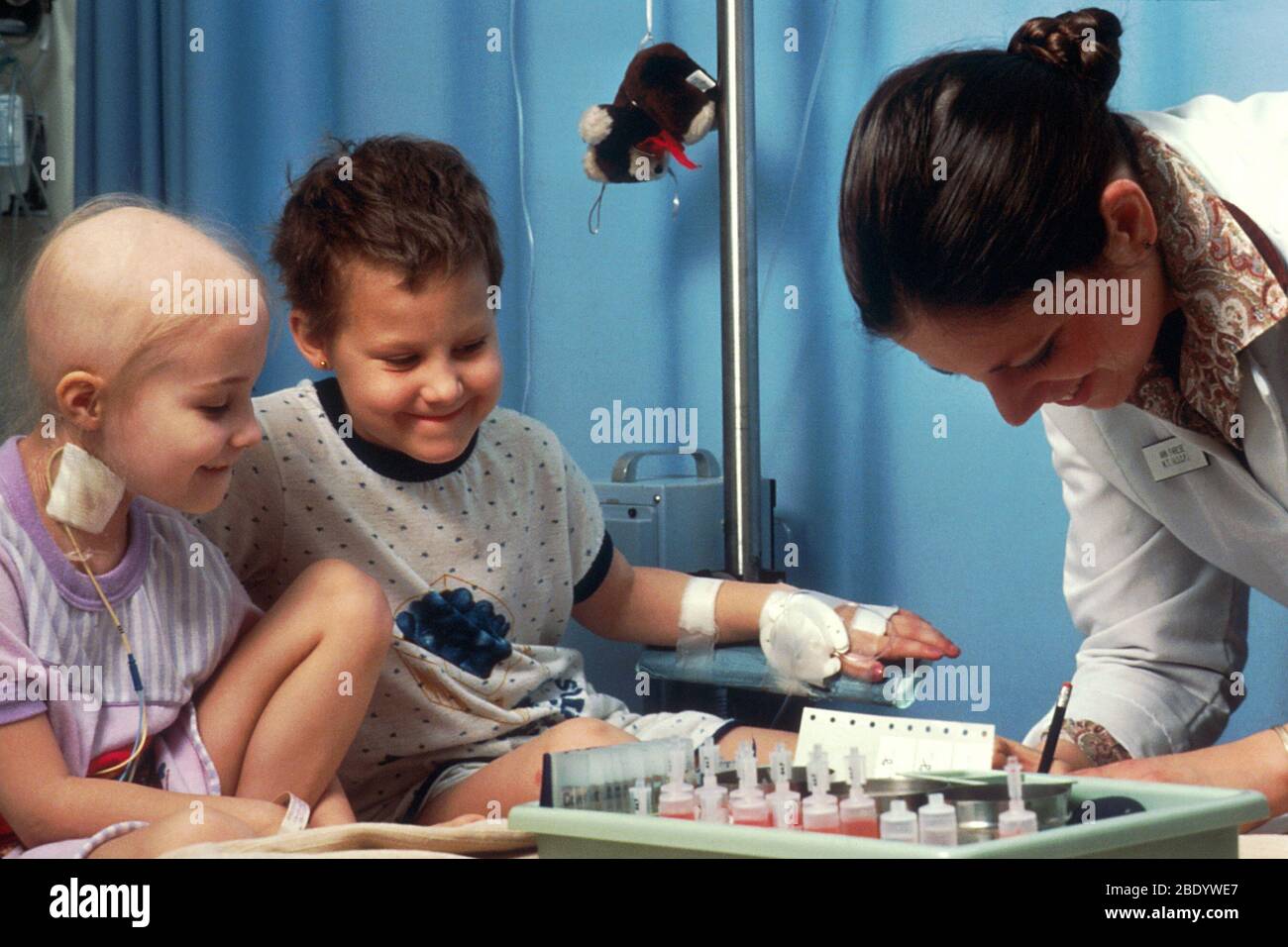 Child iv drip blood hi-res stock photography and images - Alamy