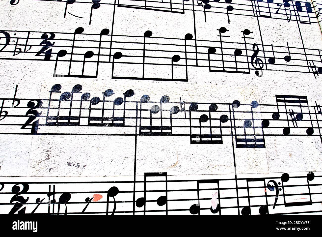 Sheet of notes Stock Photo - Alamy