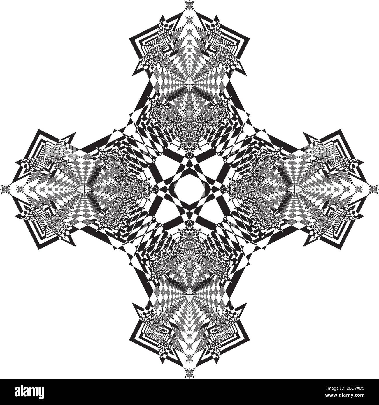 Black Iron Cross On Fence Stock Vector Images - Alamy
