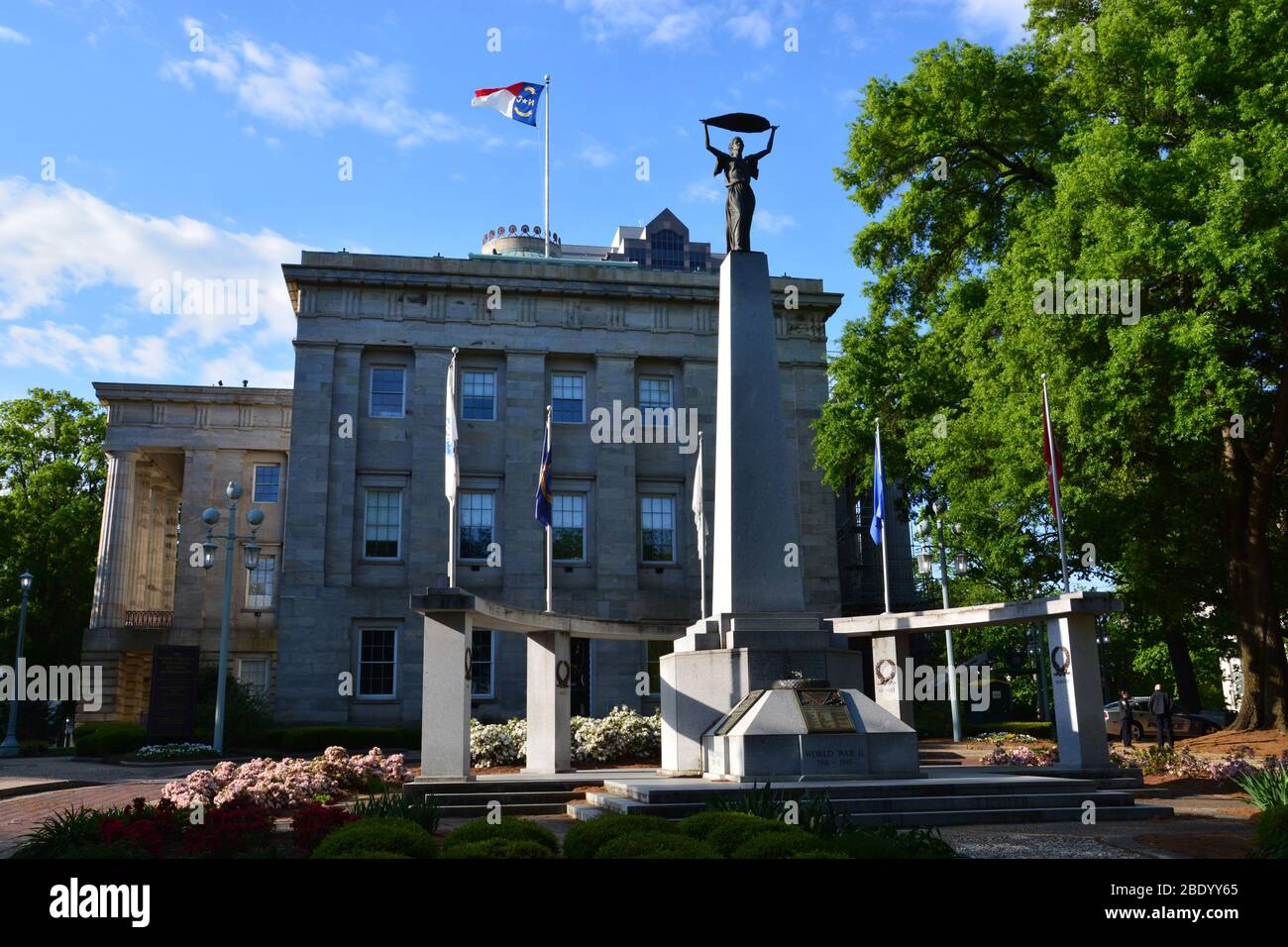 The memorial to both World Wars and the Korean War on the grounds of ...