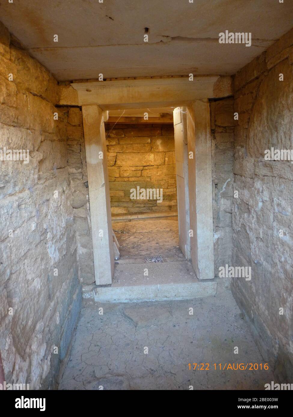 4th century B.C. Macedonian tomb in ancient Kalindoia, Halkidiki ...