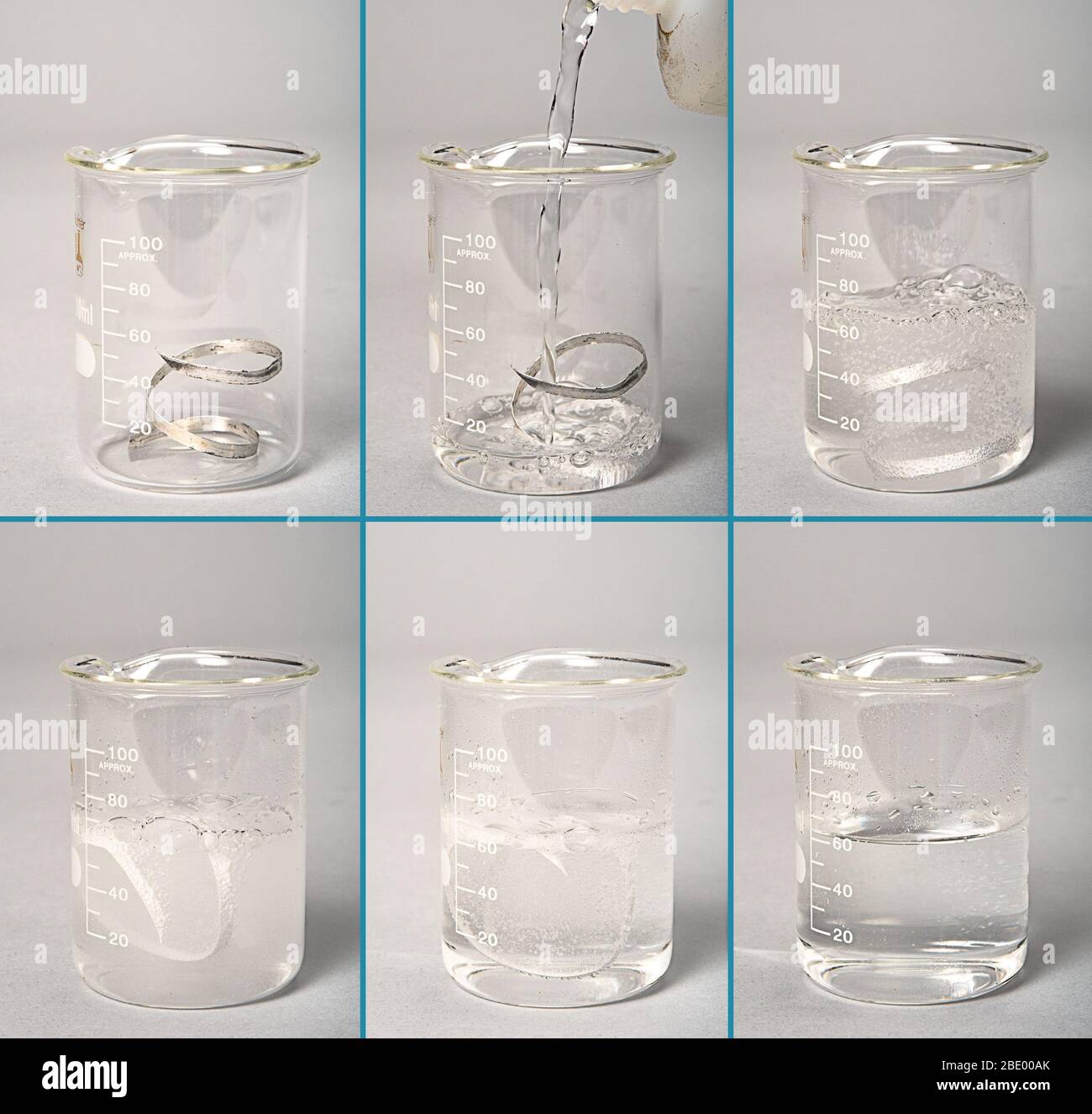 Magnesium Reacting with Acid Stock Photo - Alamy