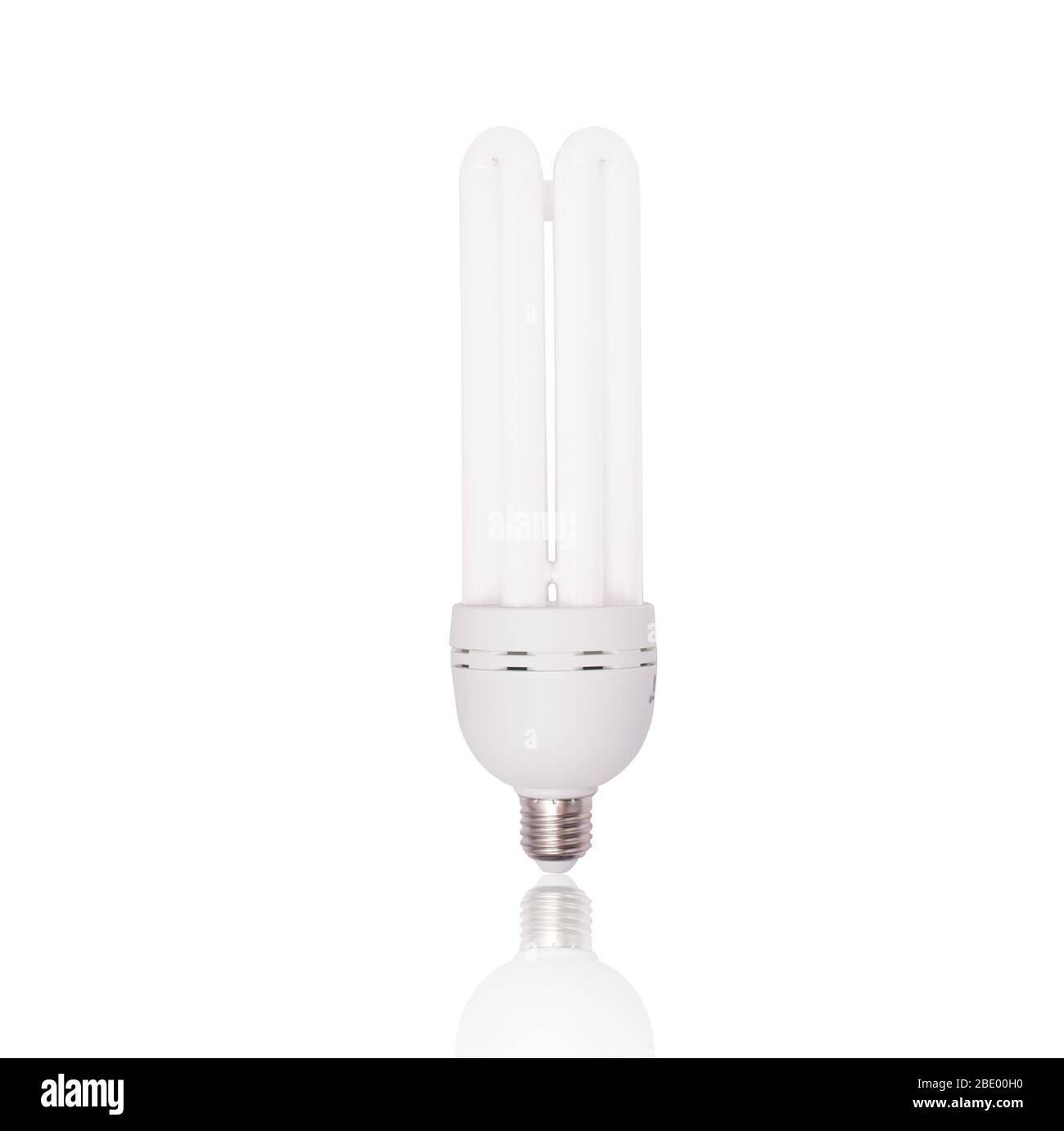Fluorescent Lamp Isolated on white background Stock Photo - Alamy