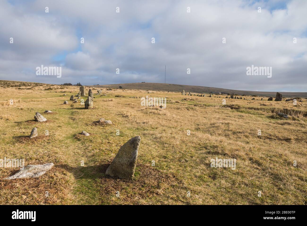 Dartmoor stone rows hi-res stock photography and images - Alamy
