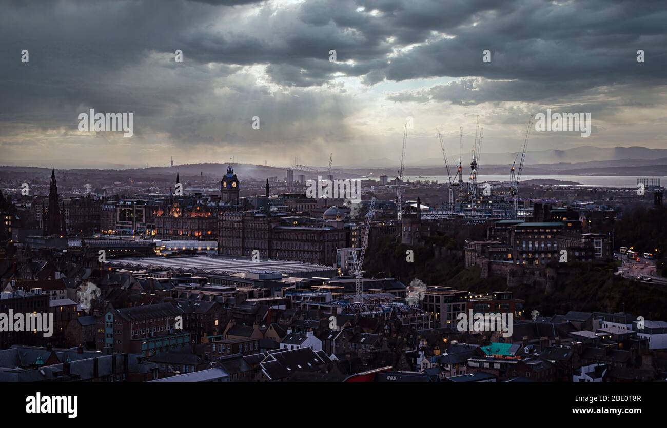 Edinburgh Cityscape, Scotland Stock Photo - Alamy
