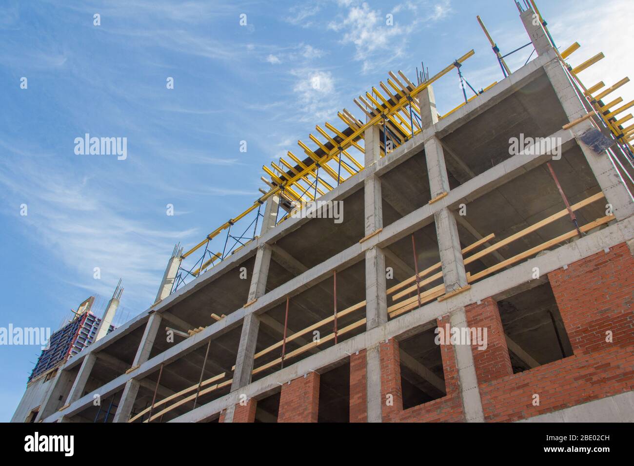 Concrete Frame Facade Building Str.ucture | Project Multi Purpose Hall