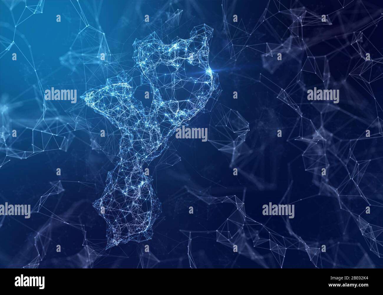 Mozambique network map abstract hi-res stock photography and images - Alamy