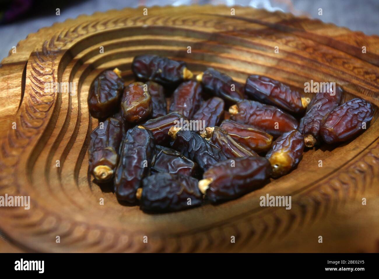 image of date palm presentation in copper containers Stock Photo - Alamy