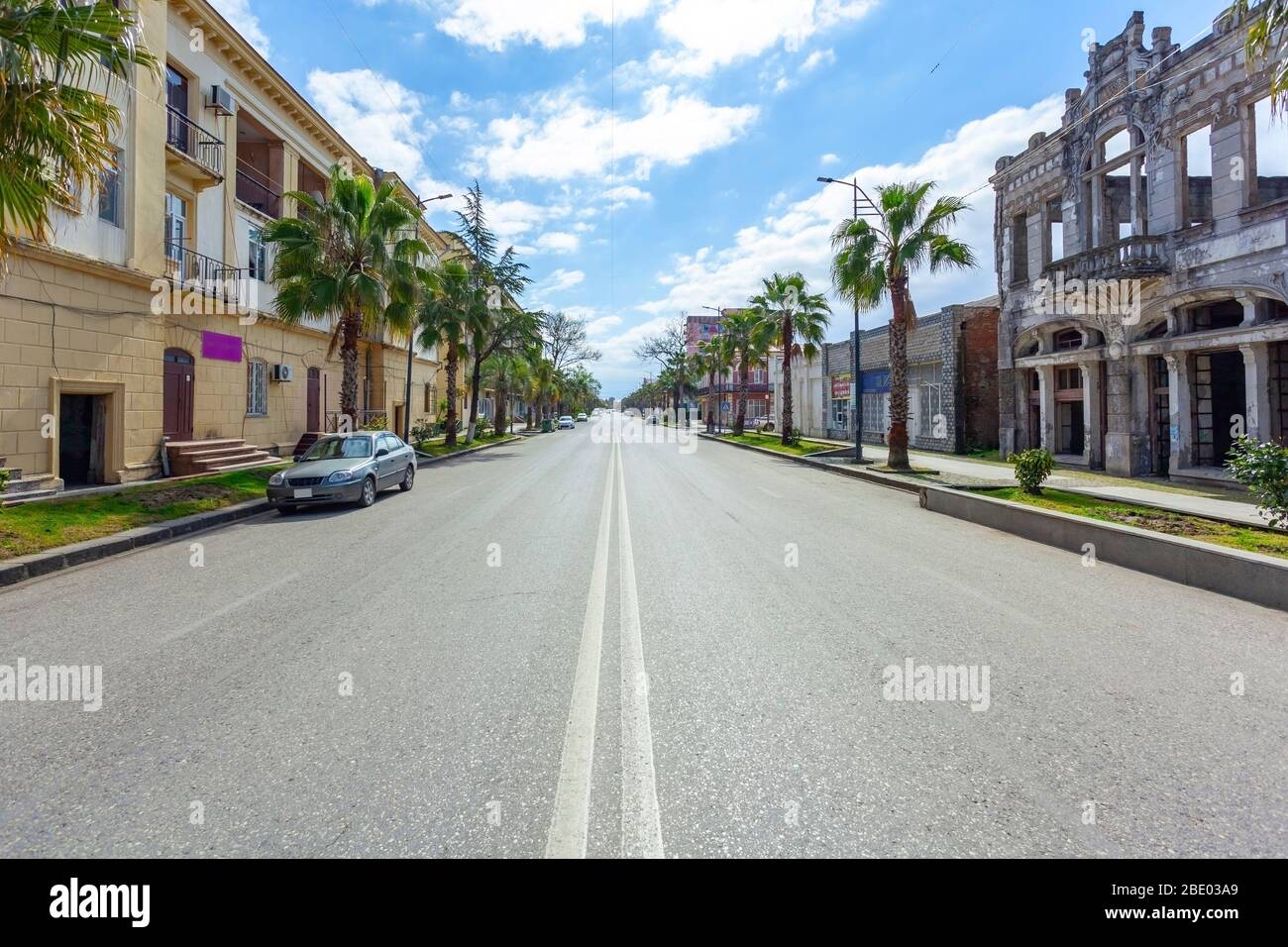 The main road to the center of the city Poti Stock Photo - Alamy