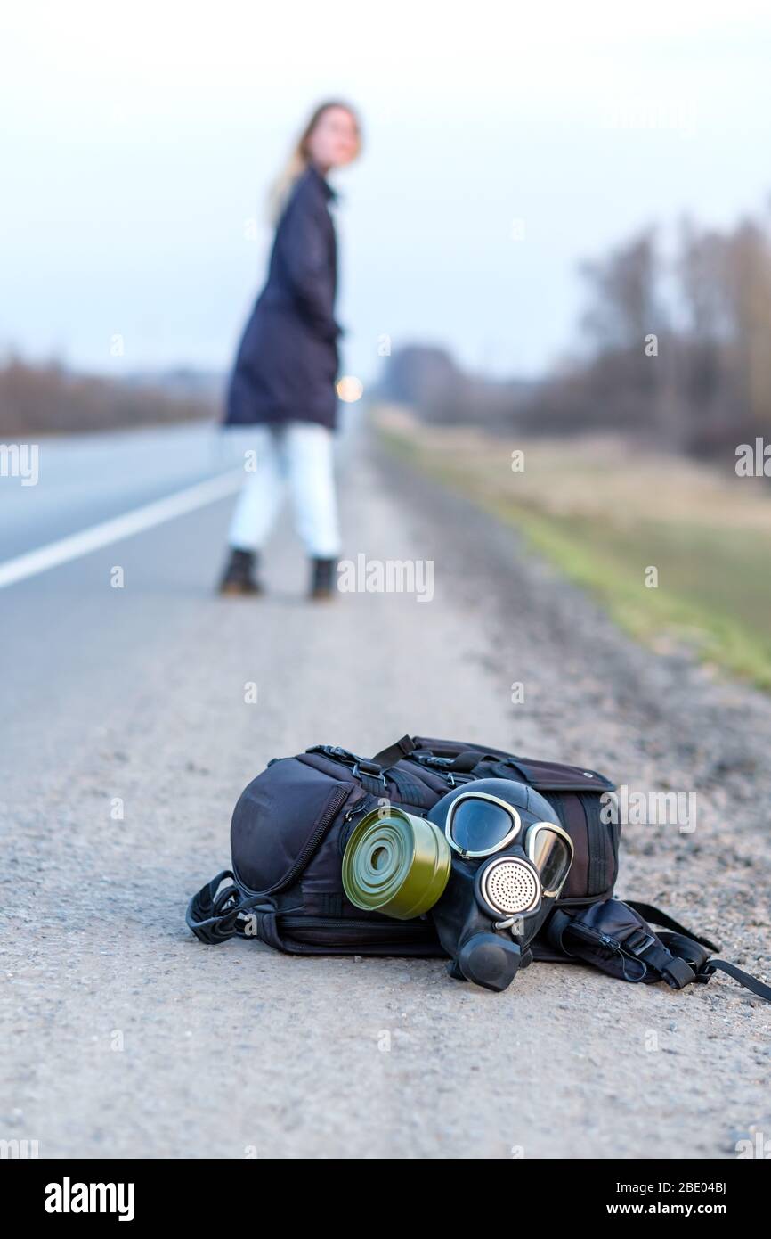 Gas mask backpack hi-res stock photography and images - Alamy