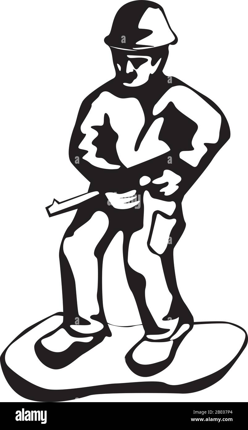 Army toy soldier Stock Vector Images - Alamy