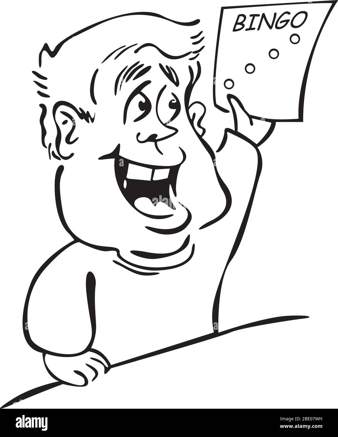 man wins in bingo Stock Vector Image & Art - Alamy