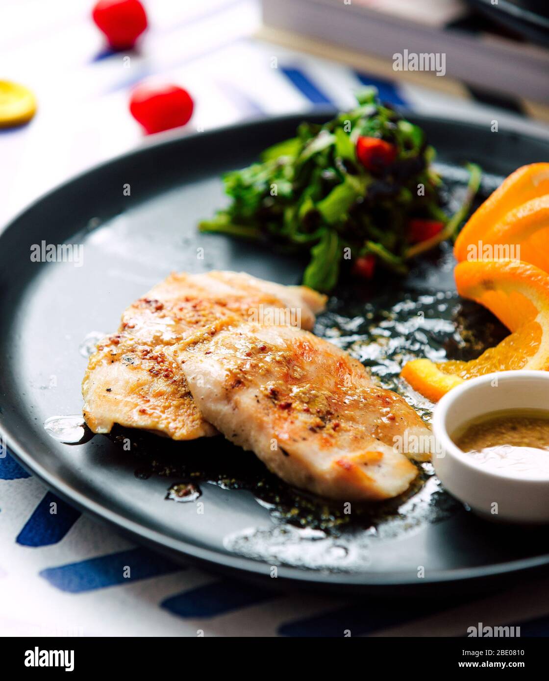 Fried cod sliced fillet hi-res stock photography and images - Alamy