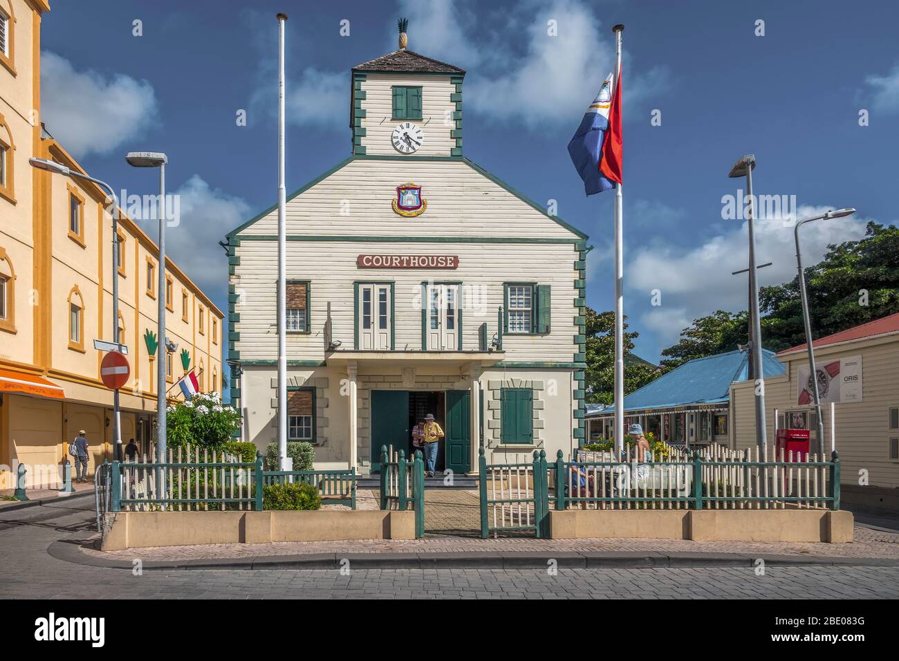 The Courthouse Philipsburg Saint Martin West Indies Stock Photo - Alamy