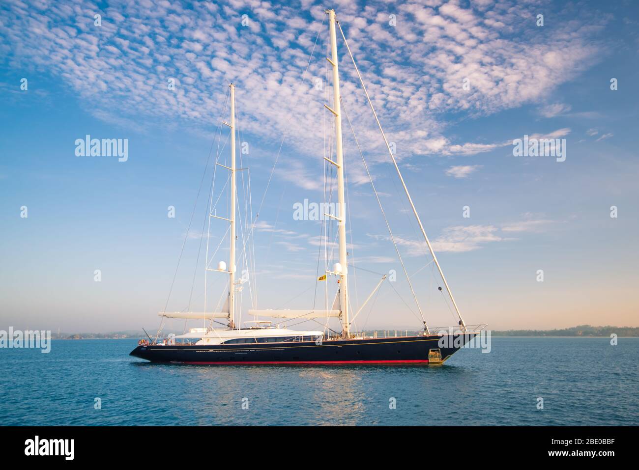Luxury Sail boat in the beautiful ocean Stock Photo - Alamy