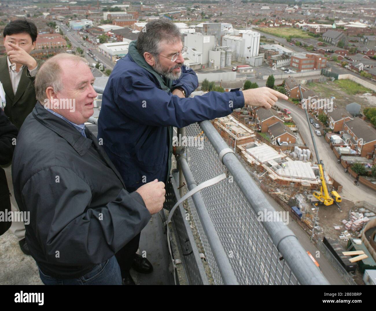 Files: former Sinn Fein President Gerry Adams (R), and party member Fra ...