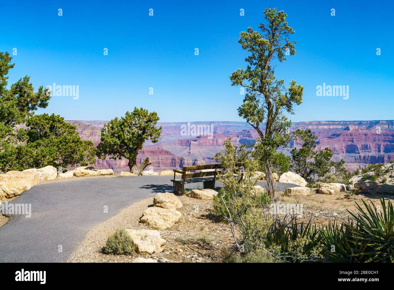 sunset at pima point on the rim trail at the south rim of grand canyon ...