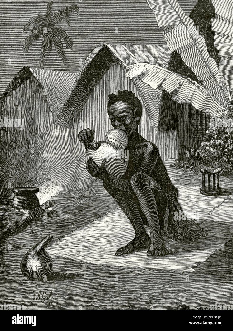 Indigenous smoking Cannabis Stock Photo - Alamy