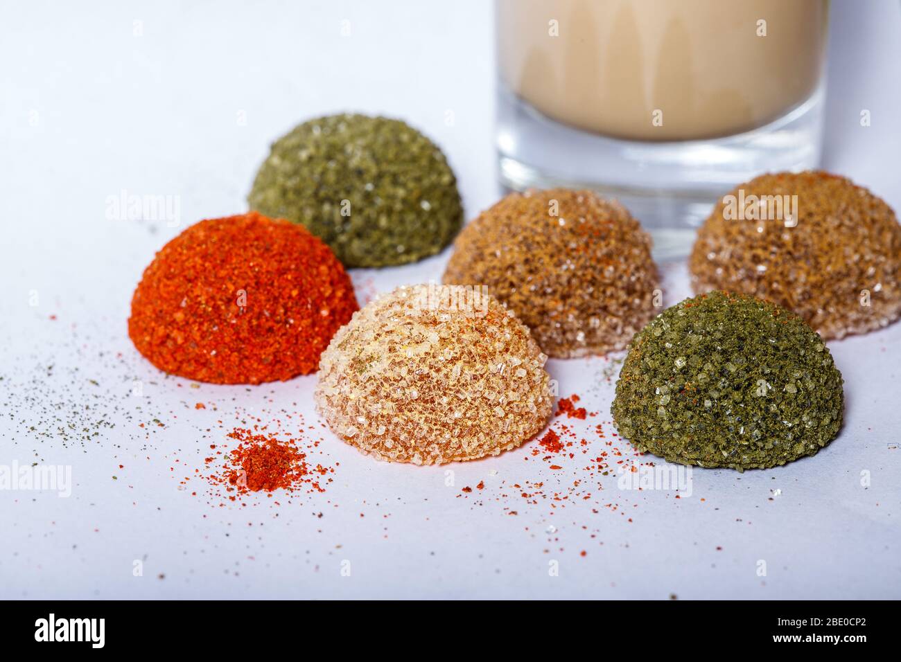 homemade sugar candies isolated on white background Stock Photo - Alamy