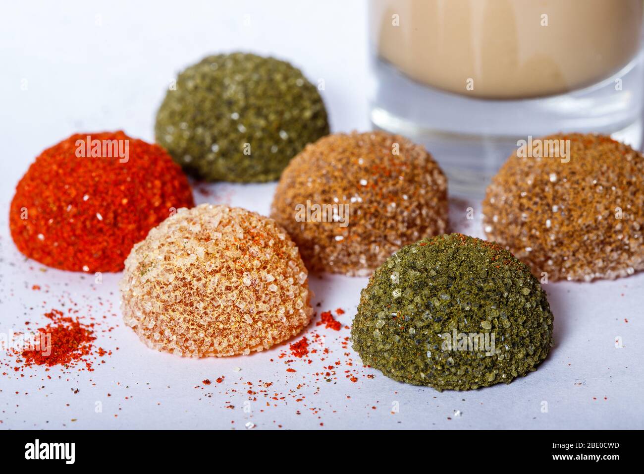 homemade sugar candies isolated on white background Stock Photo - Alamy