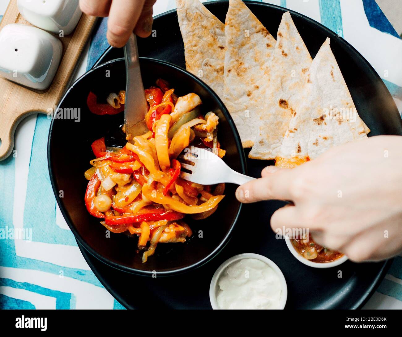 vegetable salad with sliced lavash Stock Photo - Alamy