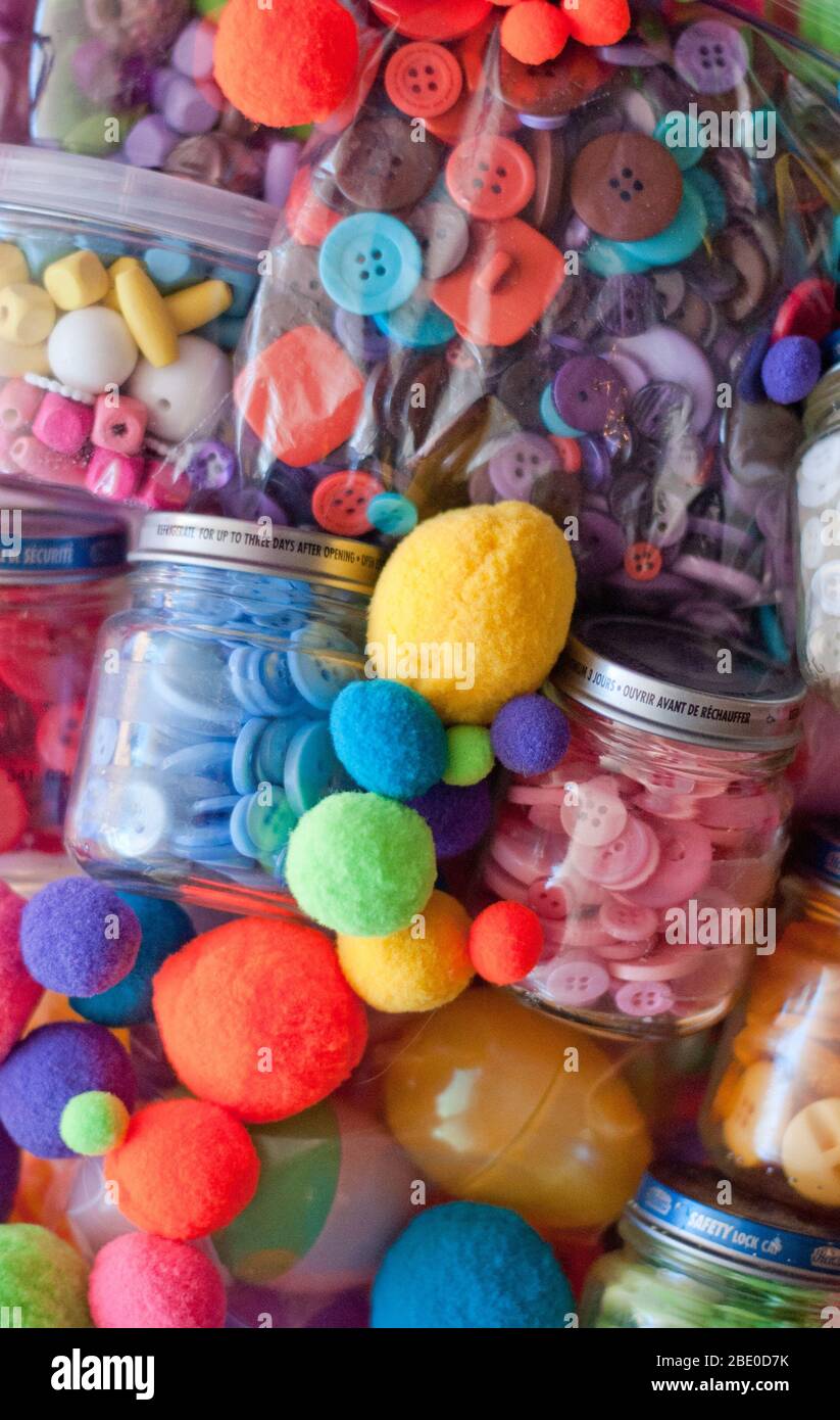 arts and crafts fill the frame Stock Photo - Alamy