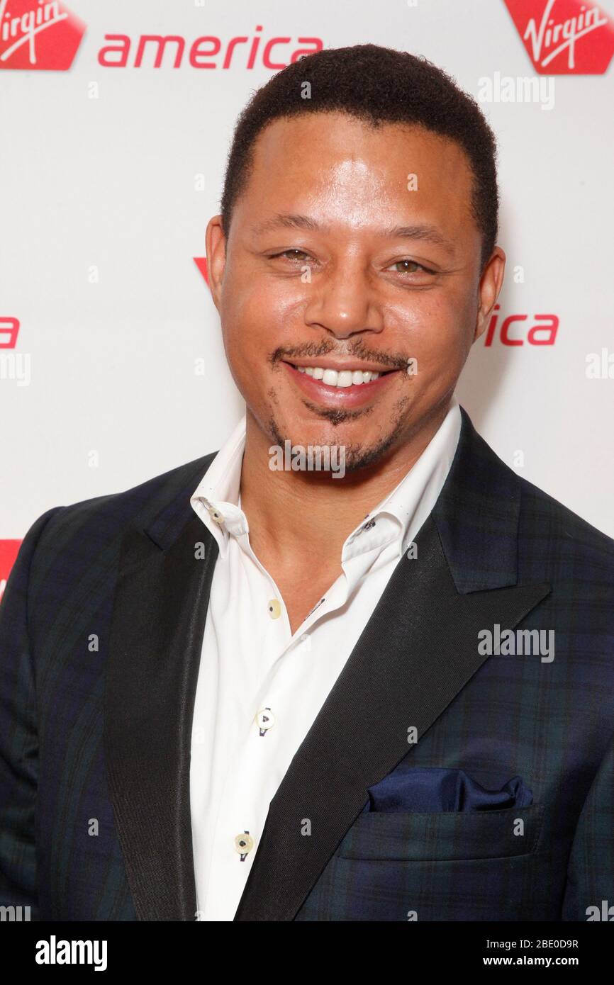 Terrence Howard at the launch party celebrating Virgin America's first ...