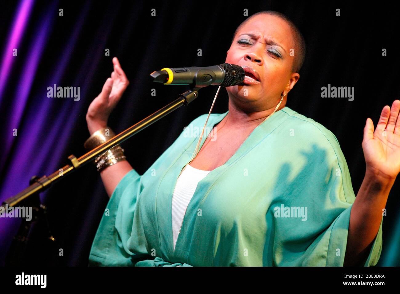 Avery Sunshine pictured with Patty Jackson at WDAS iHeart performance ...