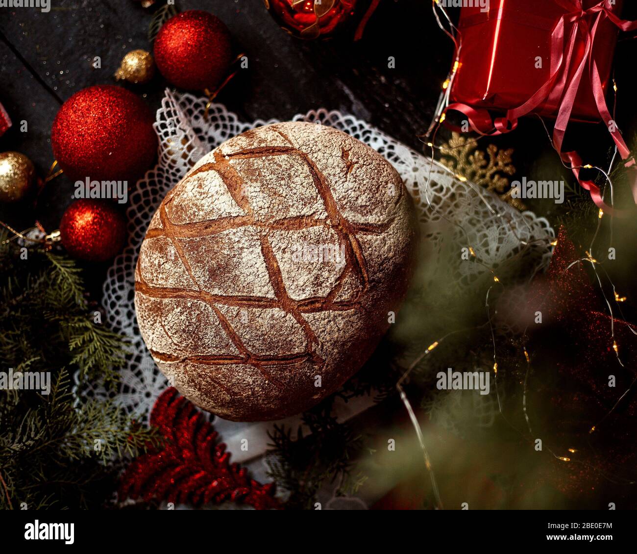 a loaf of gray bread Stock Photo - Alamy