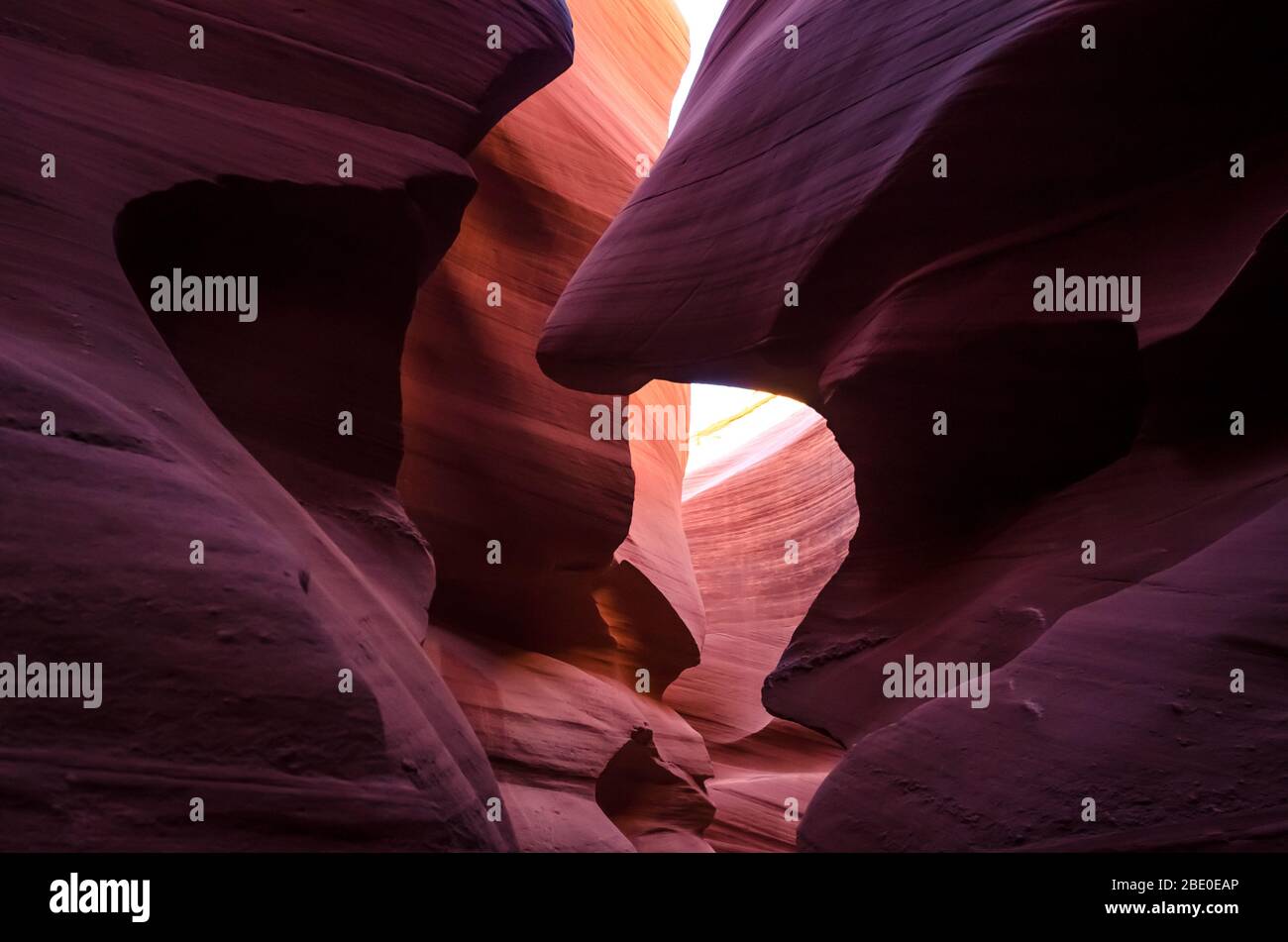 Beautiful Antelope canyon, Navajo land east of Page, USA Stock Photo ...
