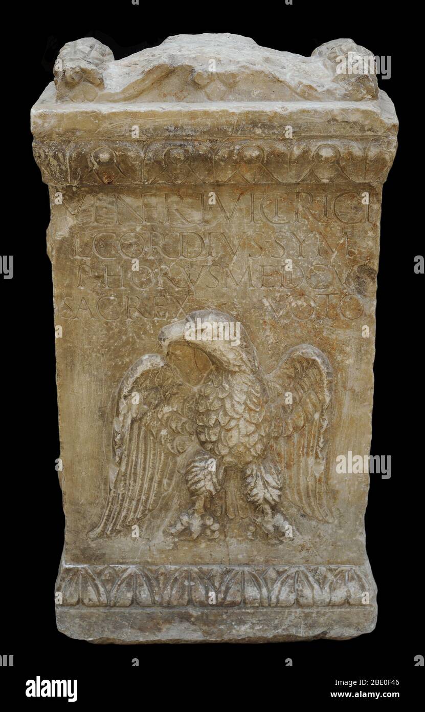 Altar stone dedicated to Venus Stock Photo - Alamy