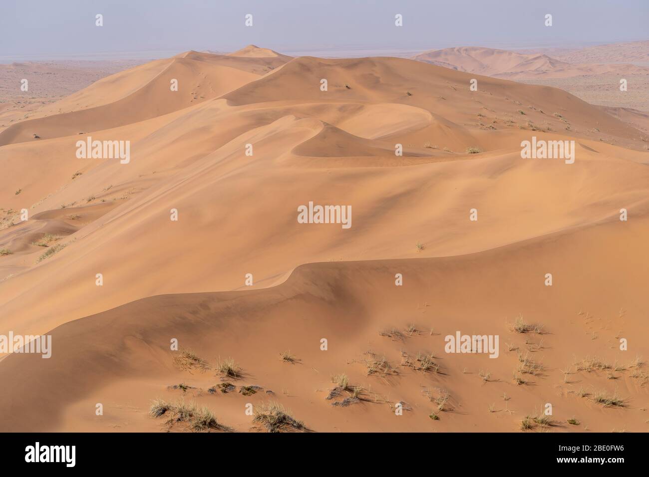 aerial view of a sand dune in the Namibian desert Stock Photo - Alamy