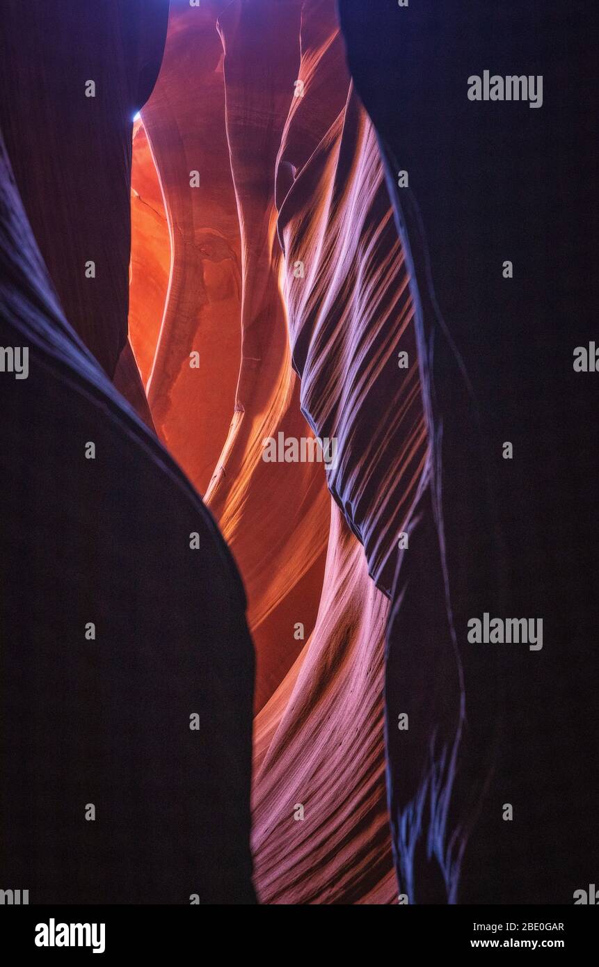 Inside of Antelope Canyon, color and textures Stock Photo - Alamy