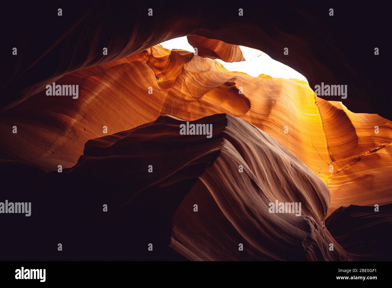Inside of Antelope Canyon, color and textures Stock Photo - Alamy