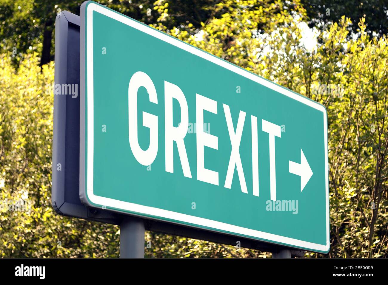 Greek exit sign hi-res stock photography and images - Alamy