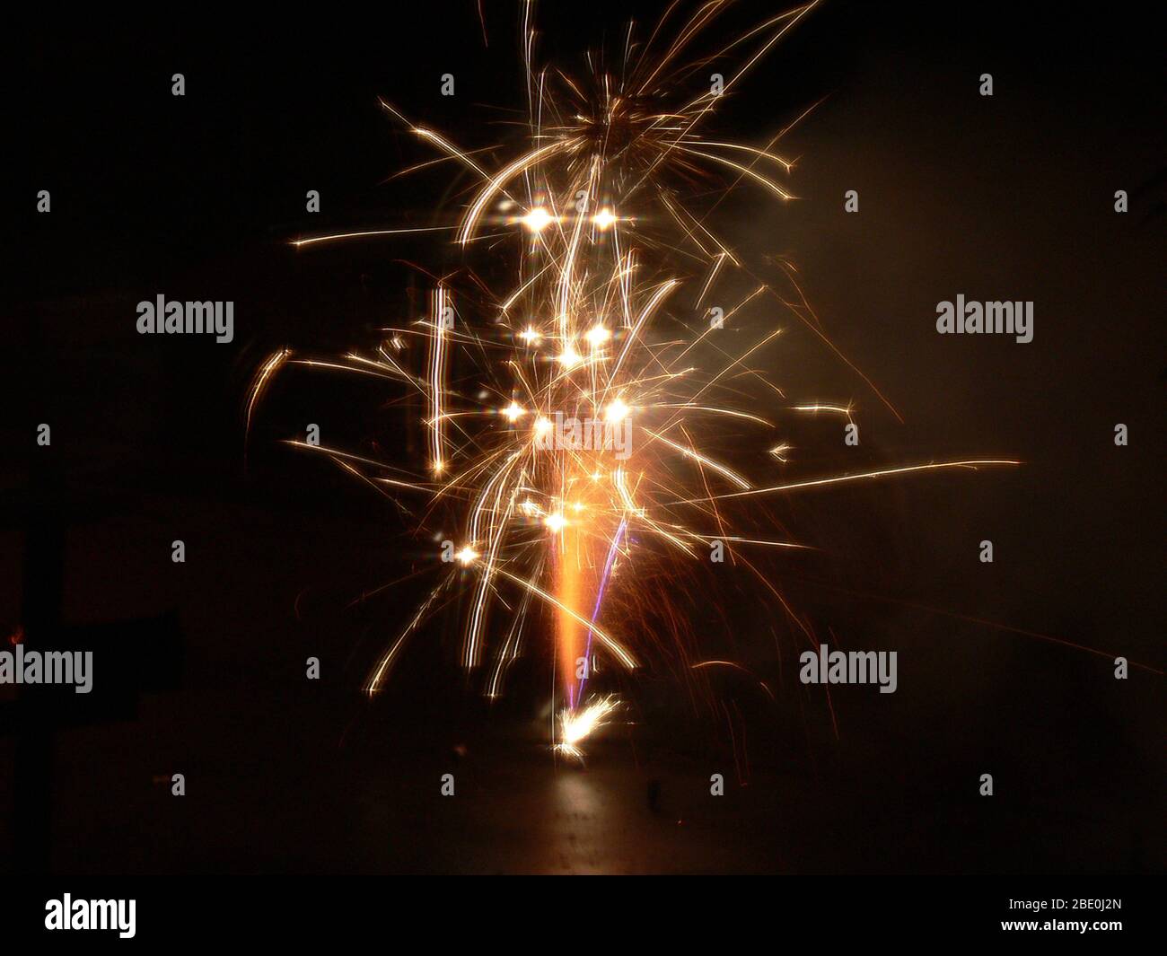 Small Fireworks Display Stock Photo - Alamy