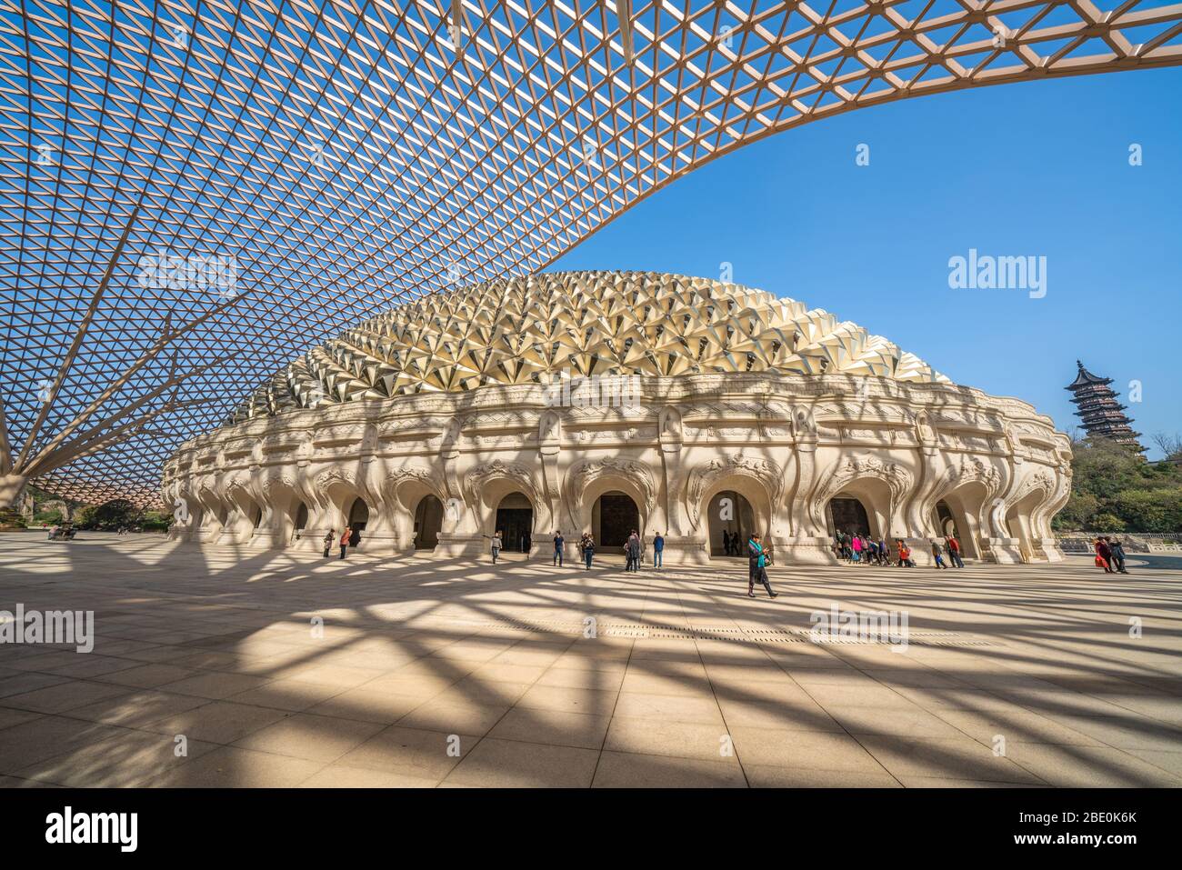 NANJING, CHINA - NOVEMBER 10: Architecture of the Buddhist temple at ...