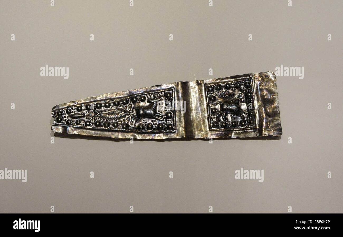 Iberian Treasure of Mogon I. Dagger scabbard Stock Photo - Alamy