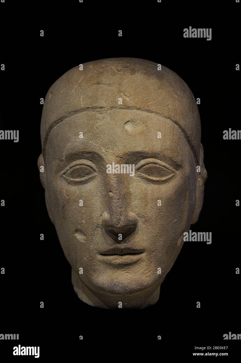 Iberian female head Stock Photo - Alamy