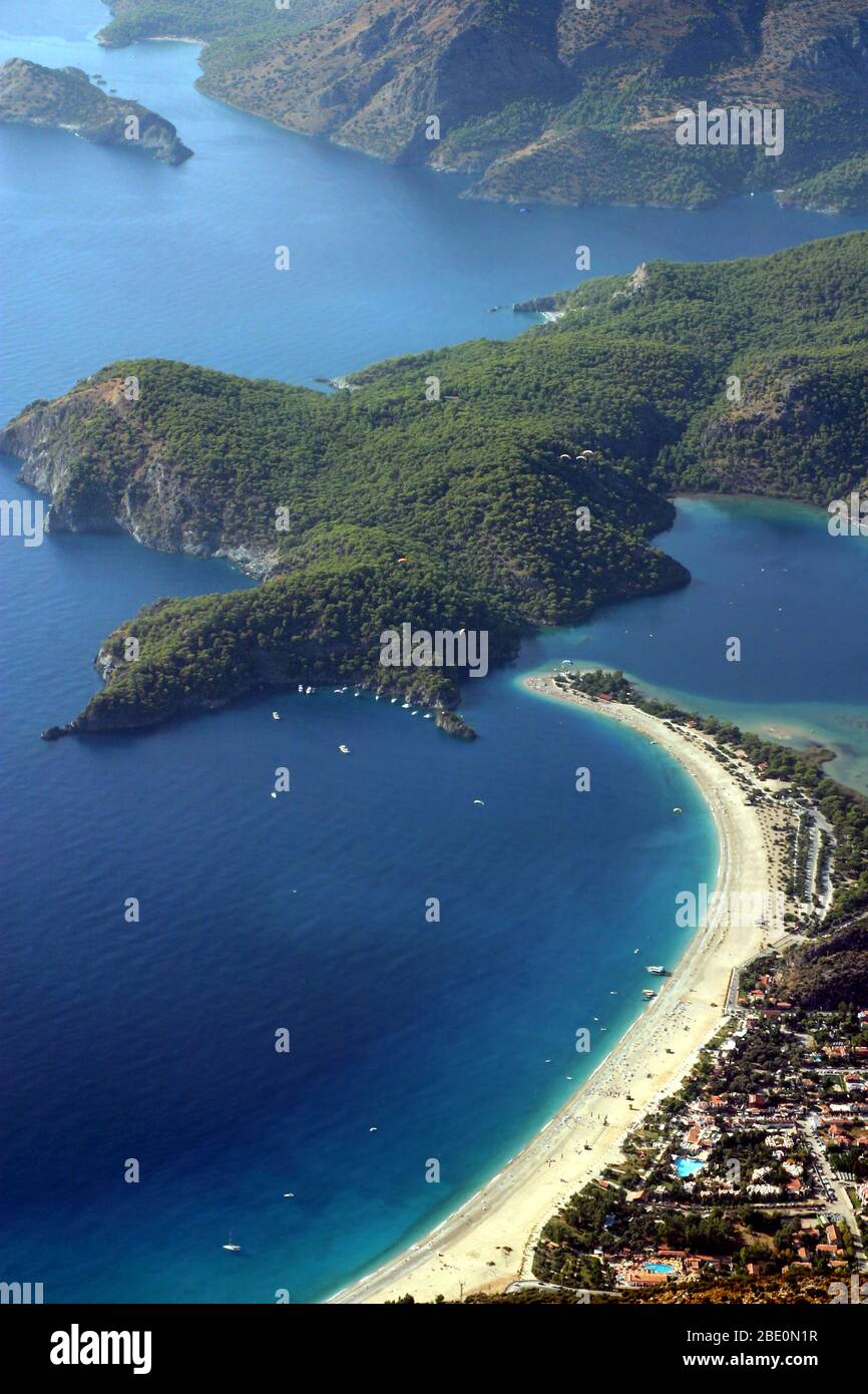 Aerial view of Oludeniz Lagoon in Fethiye, Turkey Stock Photo - Alamy