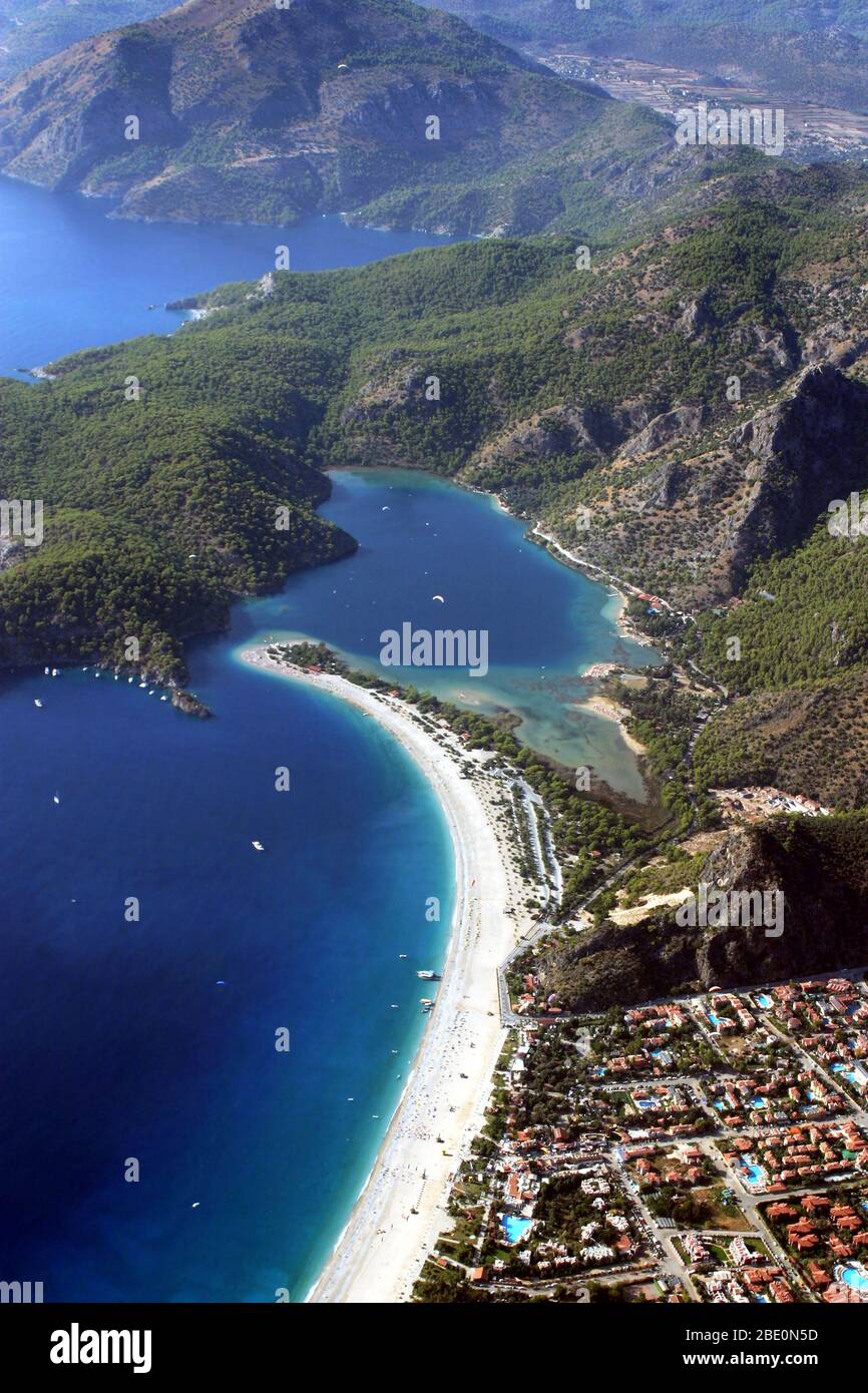 Aerial view of Oludeniz Lagoon in Fethiye, Turkey Stock Photo - Alamy