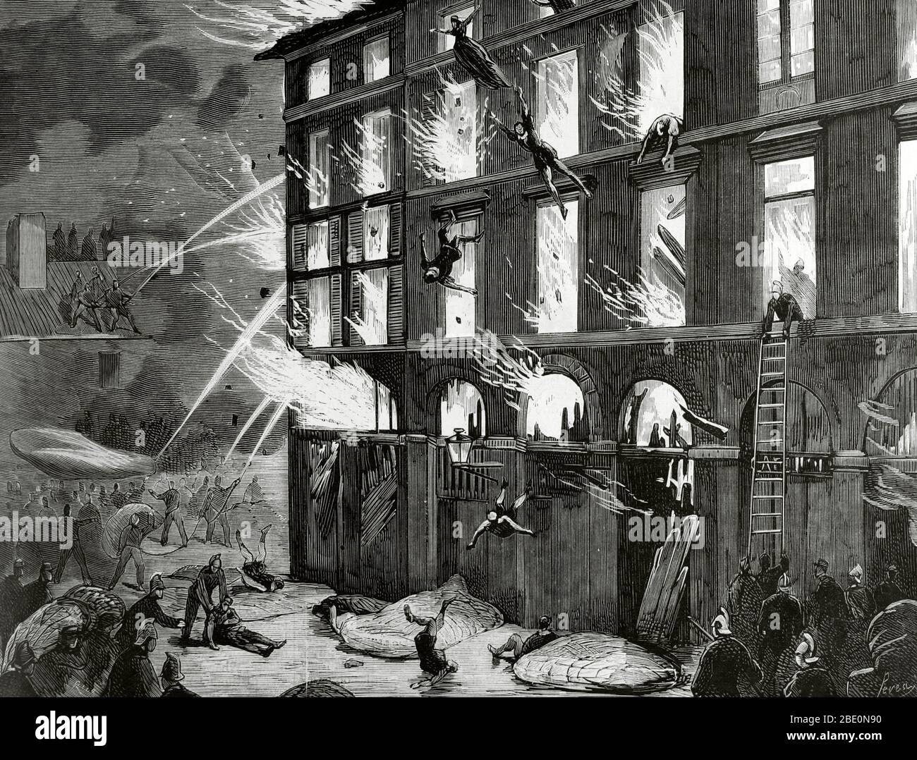 Burning theatre des arts hi-res stock photography and images - Alamy